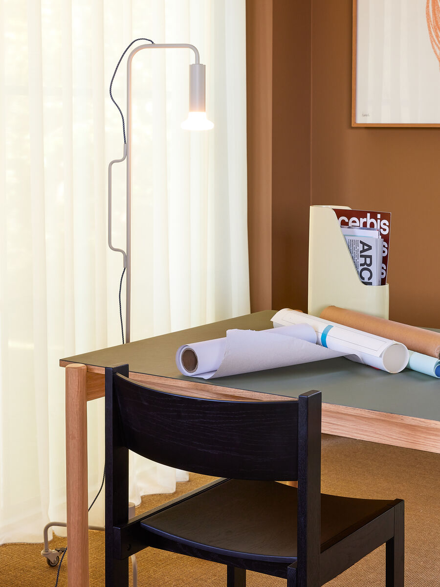 Ido Floor Lamp Light grey - Hübsch