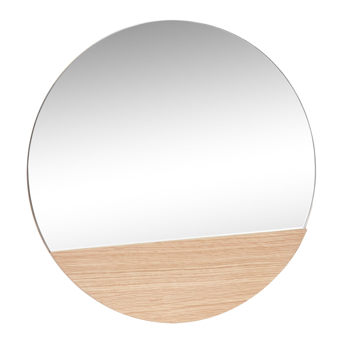 Crescent Wall Mirror Round Natural - Hübsch