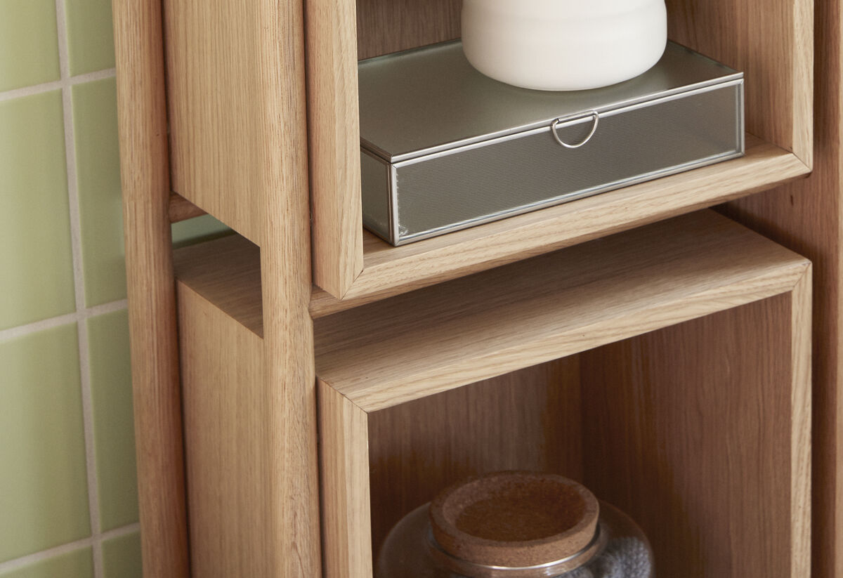 Cube Console Table Natural - Hübsch