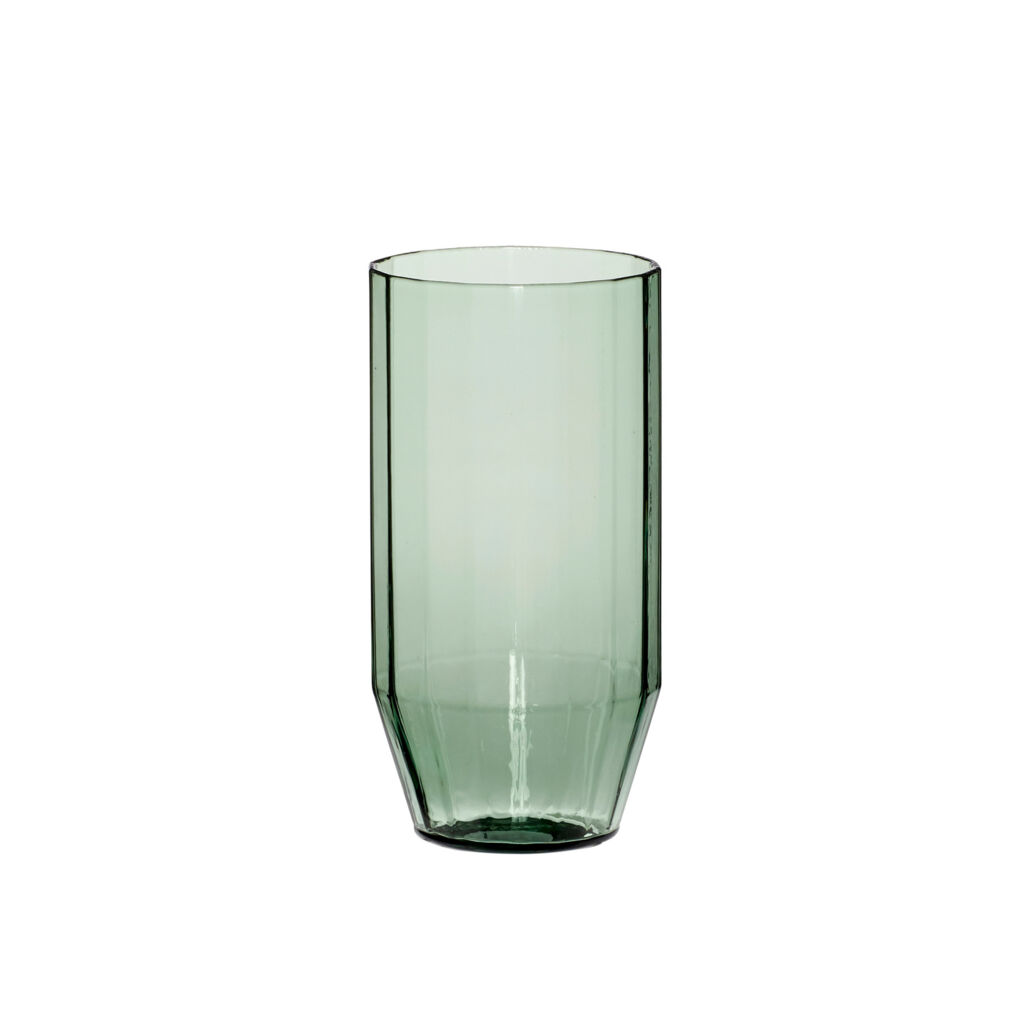Aster Drinking Glass Green - Hübsch