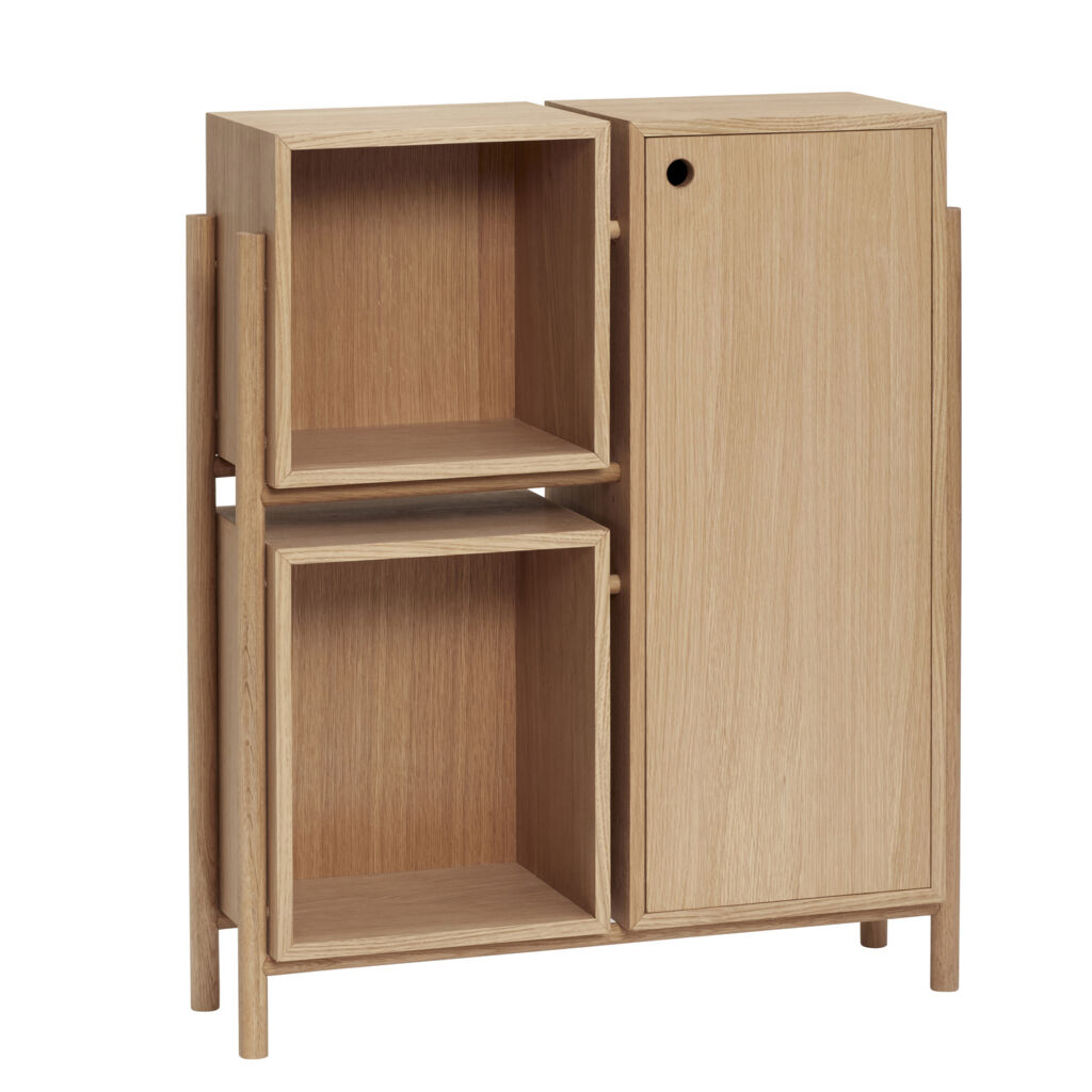 Cube Console Table Natural - Hübsch