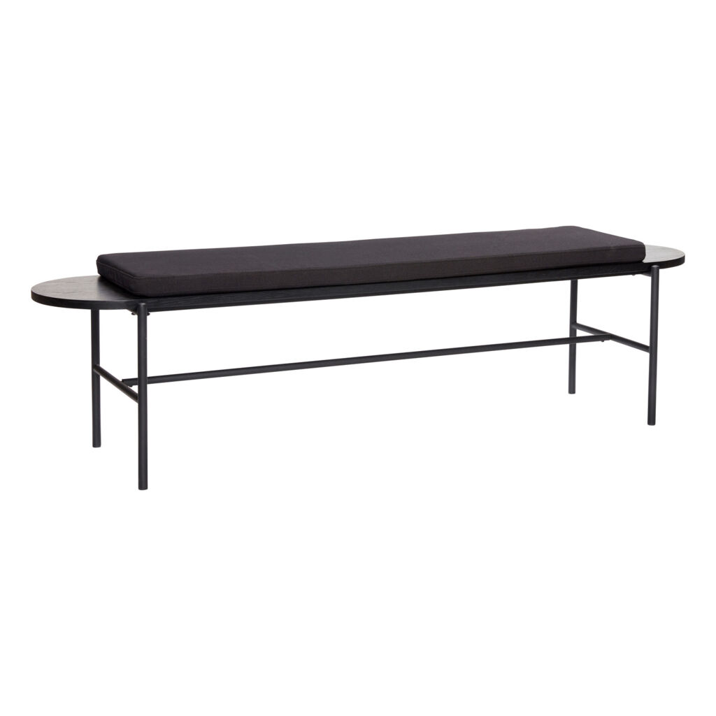 Norm Bench Black - Hübsch